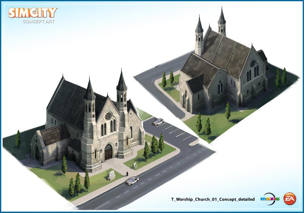 SimCity Concept Art – Platinum Simmers