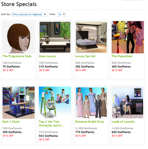 New Sales in the Sims 3 Store – Platinum Simmers